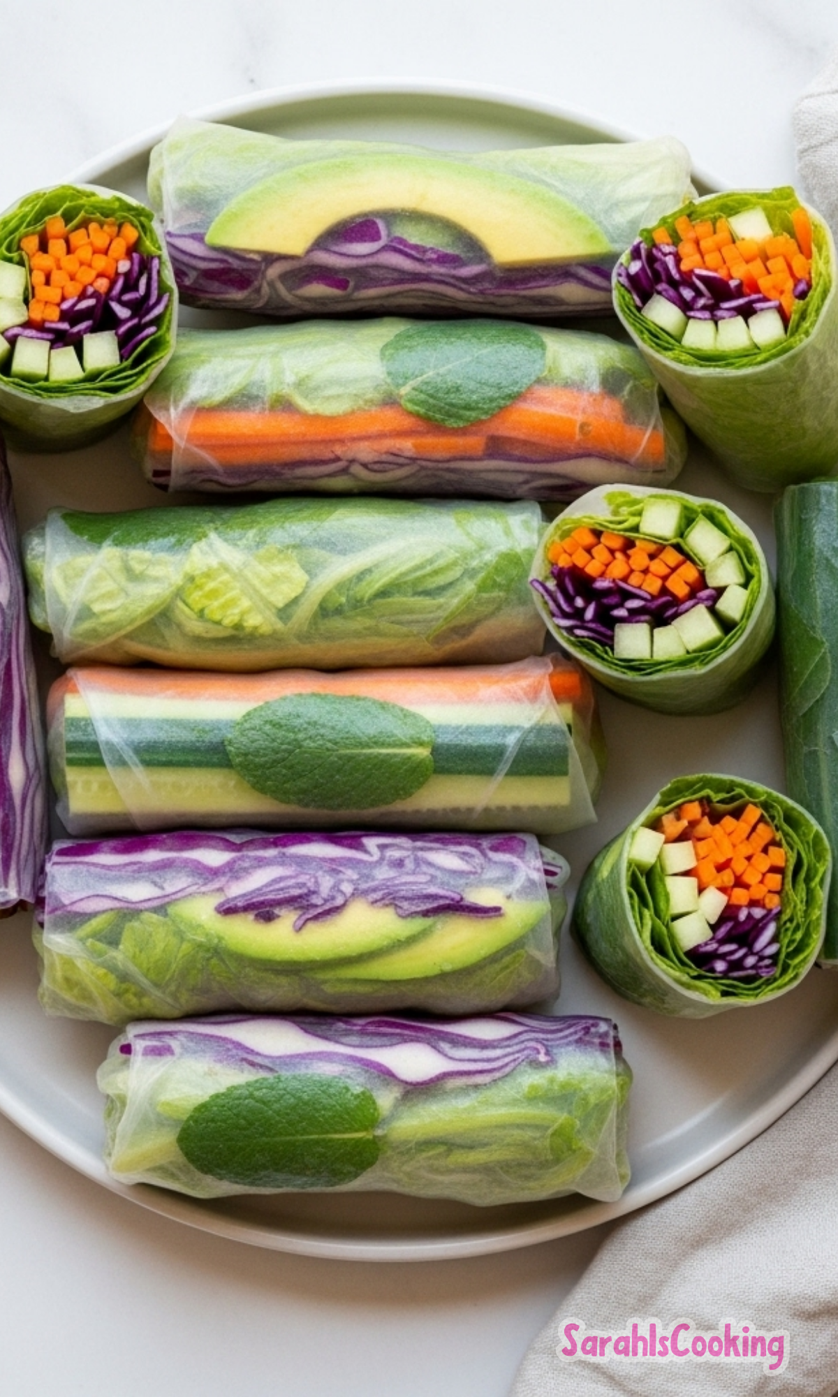 Spring Rolls Recipe - sarahiscooking.com